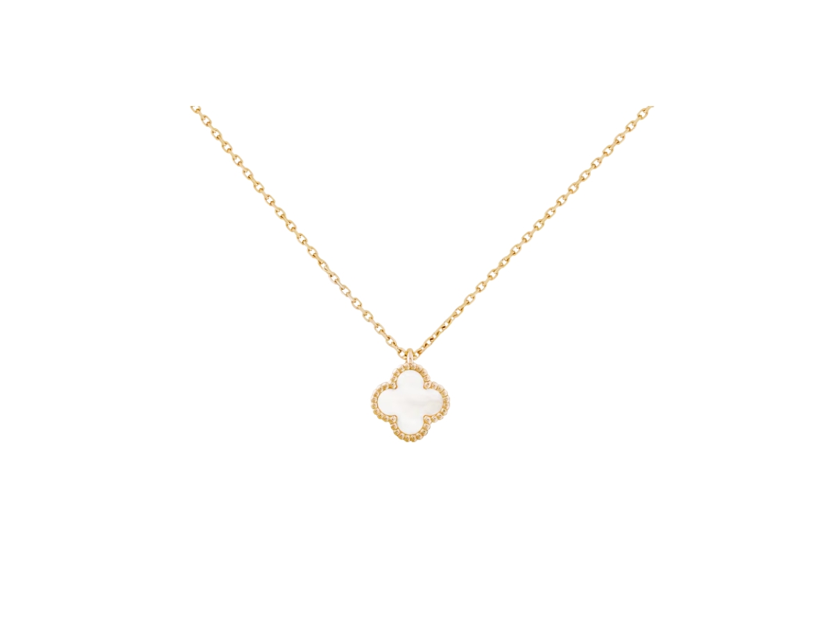 Van Cleef & Arpels Sweet Alhambra pendant white mother of pearl