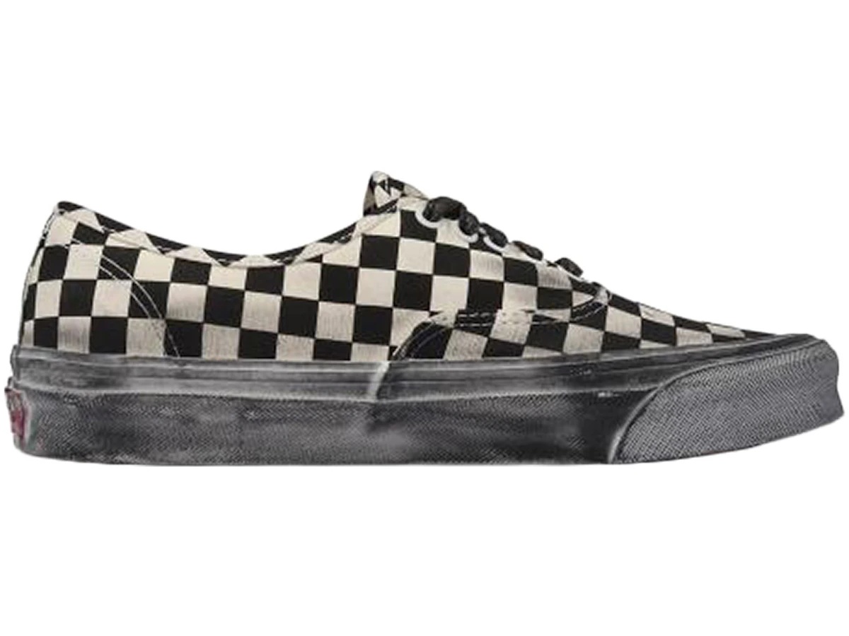 Vans Vault OG Authentic LX Stressed Black White Checkerboard