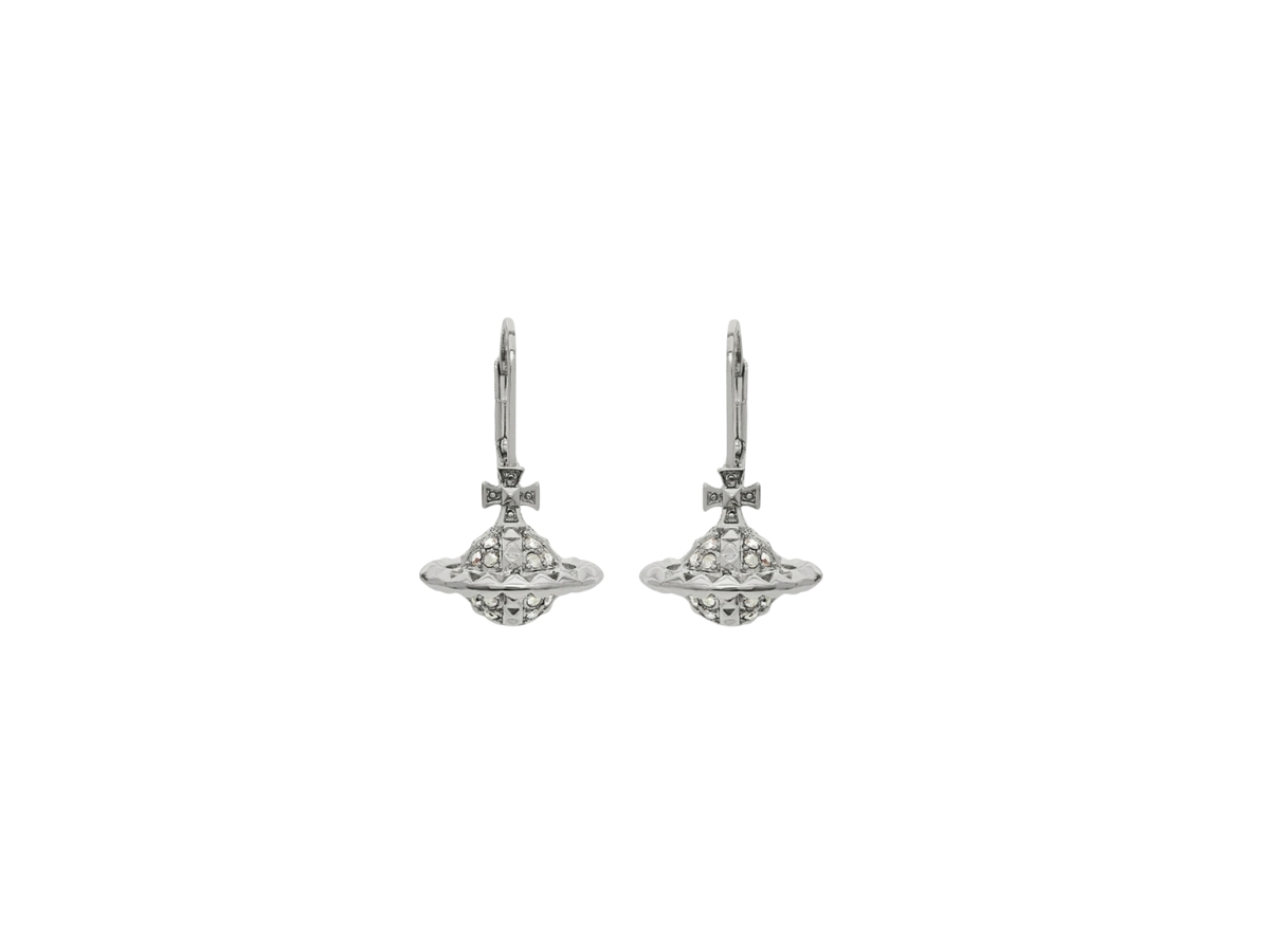 Vivienne Westwood Mayfair Small Orb Earrings Silver | ของแท้