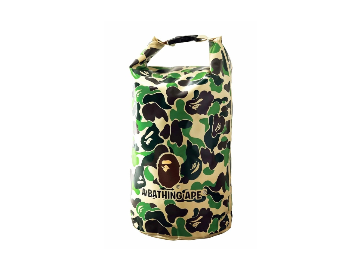 A Bathing Ape Bape ABC Camo Dry Bag Green PVC | ของแท้