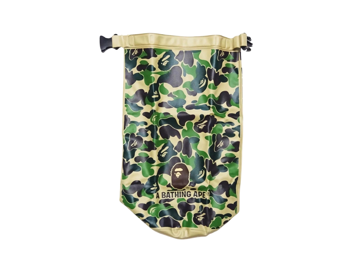 A Bathing Ape Bape ABC Camo Dry Bag Green PVC | ของแท้