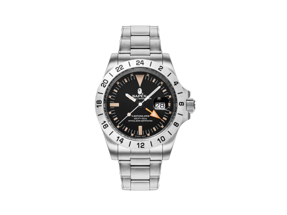 Buy A Bathing Ape Type 8 Bapex Watch Silver/Black | SASOM