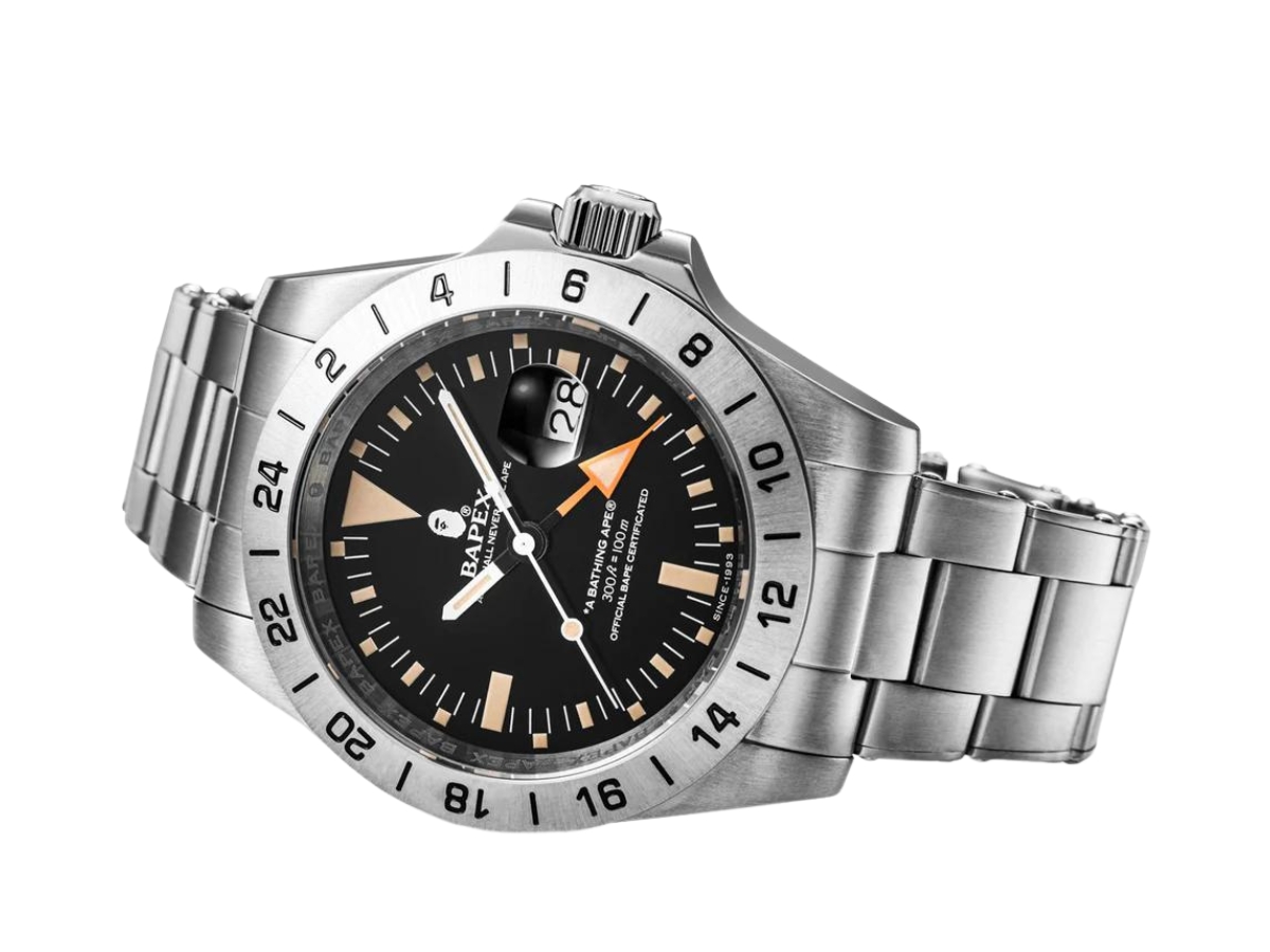 SASOM | เครื่องประดับ A Bathing Ape Type 8 Bapex Watch Silver/Black ...