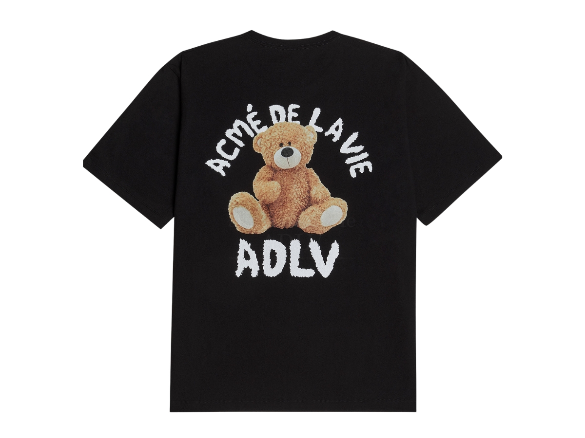 acmé de la vie Teddy Bear Bear Doll Short Sleeve Black