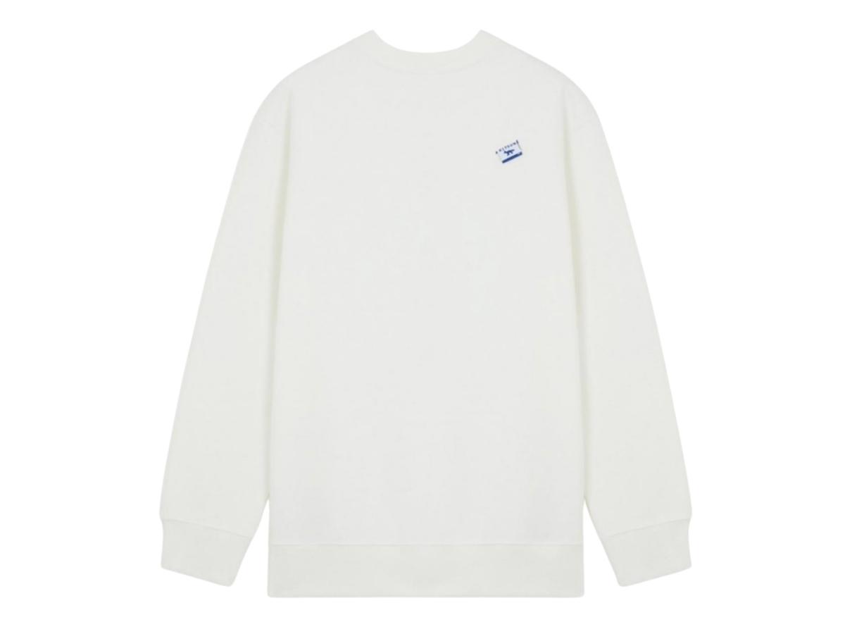 Ader Error x Maison Kitsune Triple Fox Head Sweatshirt Off White