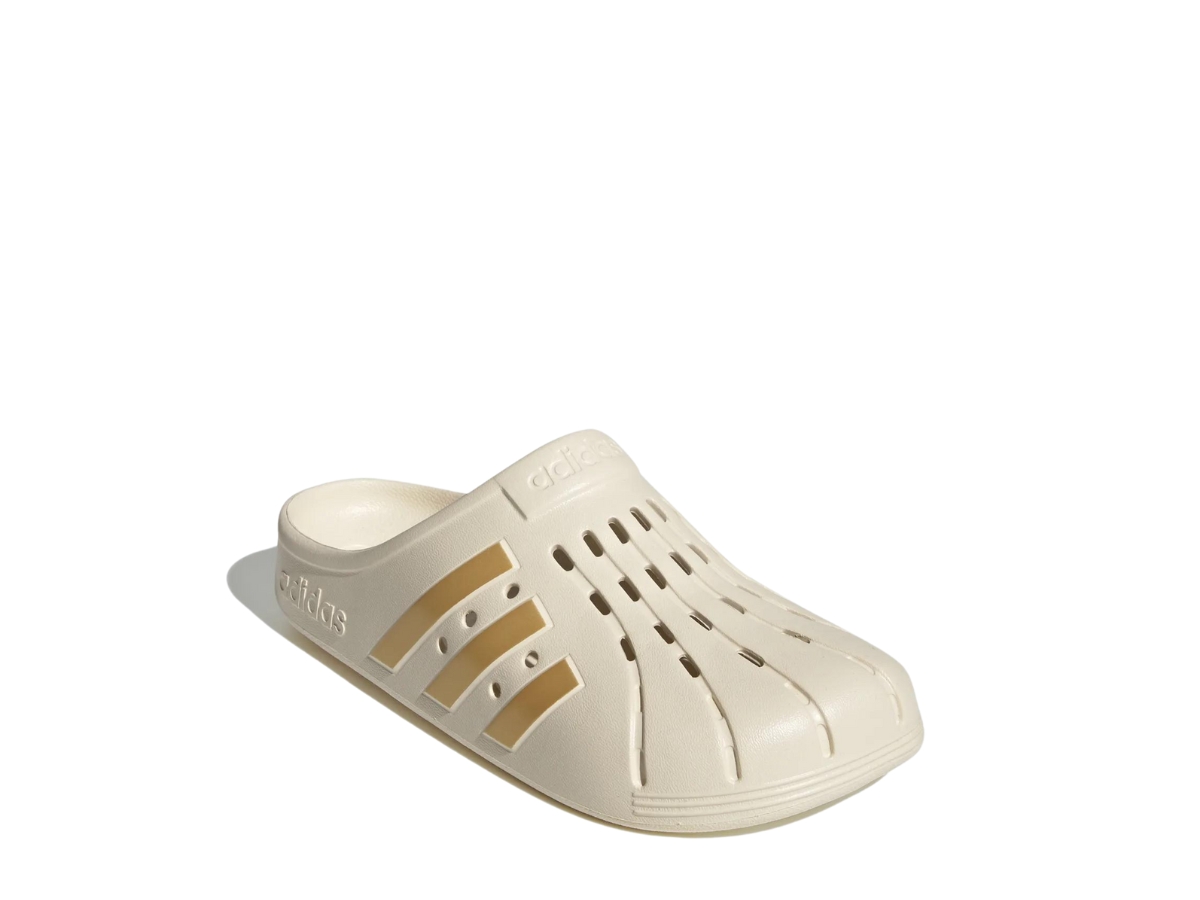 adidas Adilette Clogs Wonder White Gold Metallic | SASOM