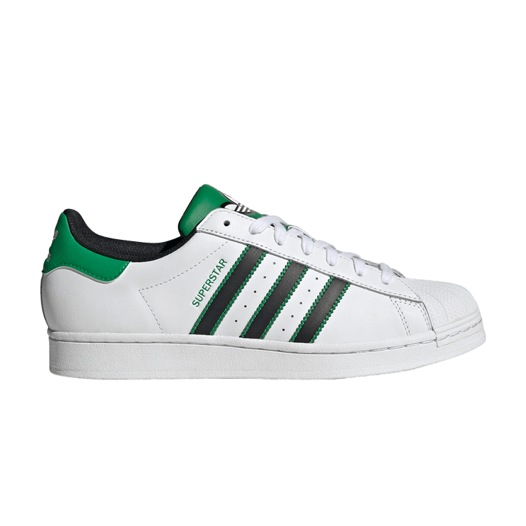 adidas originals Superstar 'White Black Green'