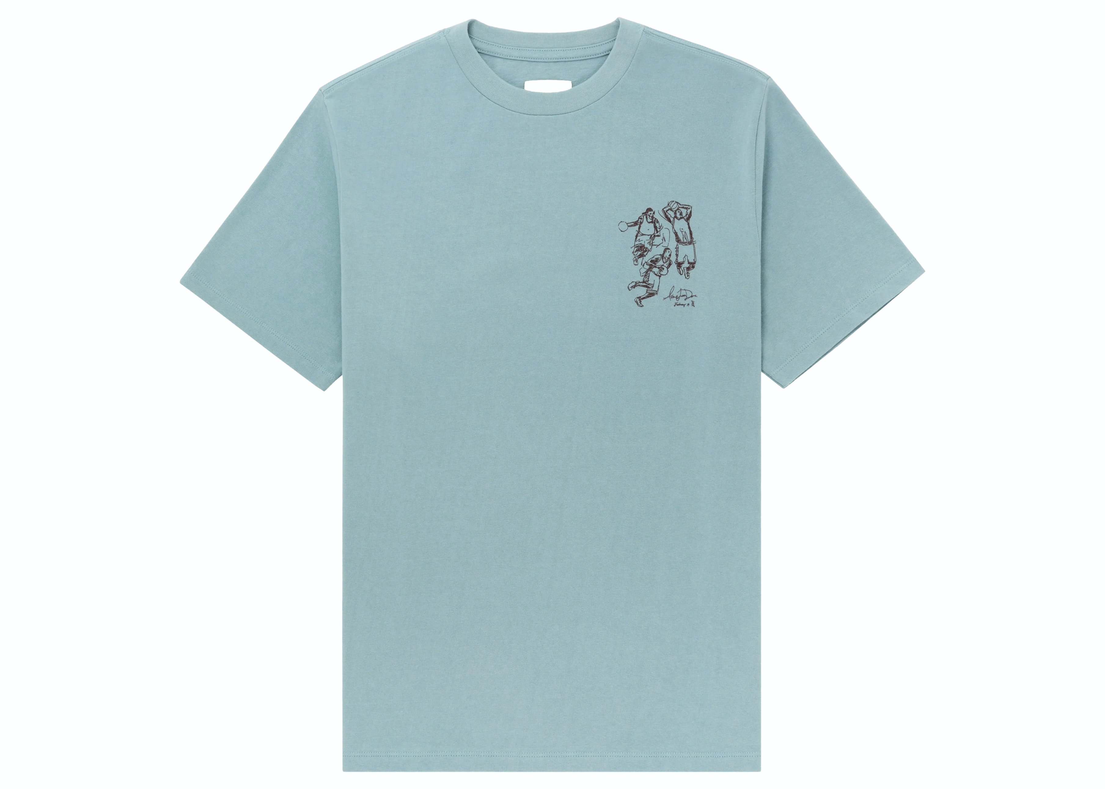 ช้อป Aime Leon Dore Basketball Study Tee Blueของแท้ที่ SASOM