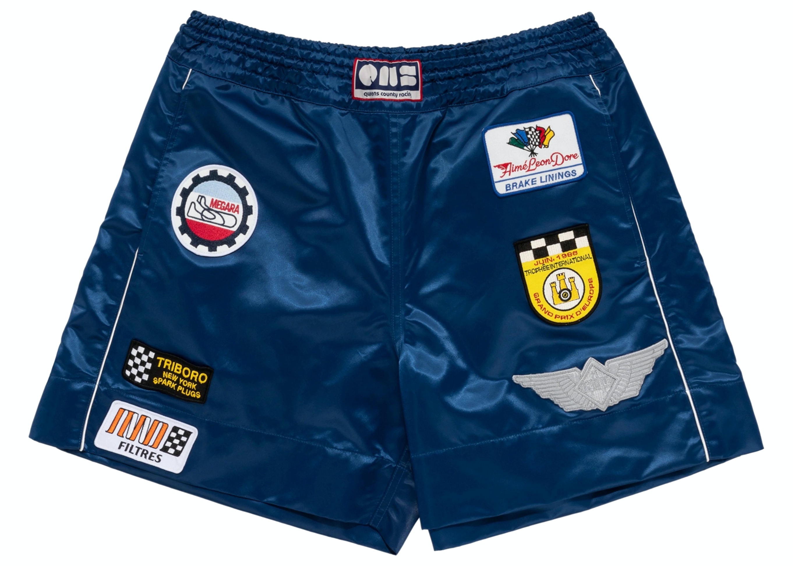 ช้อป Aime Leon Dore Satin Pit Crew Short Navyของแท้ที่ SASOM