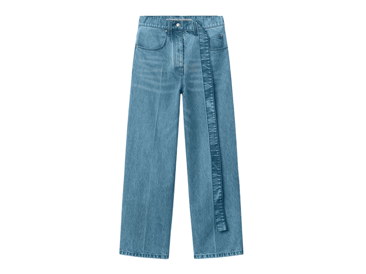 Alexander Wang Belted Raver Pant In Denim | ของแท้