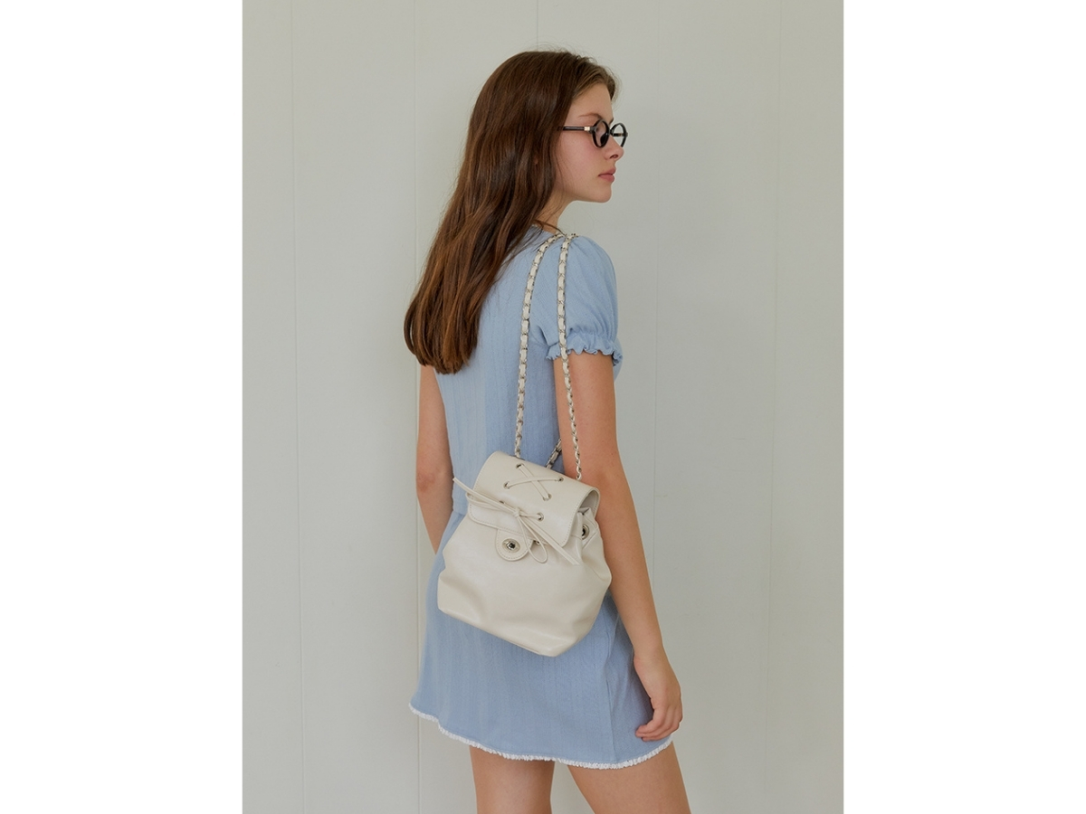 ANOETIC ANC Ribbon Classic Backpack Ivory | ของแท้