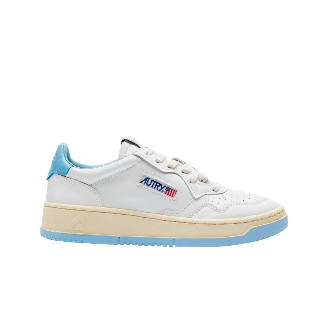 SASOM | shoes Autry Medalist Low Leather Sneakers White Sea Check the ...