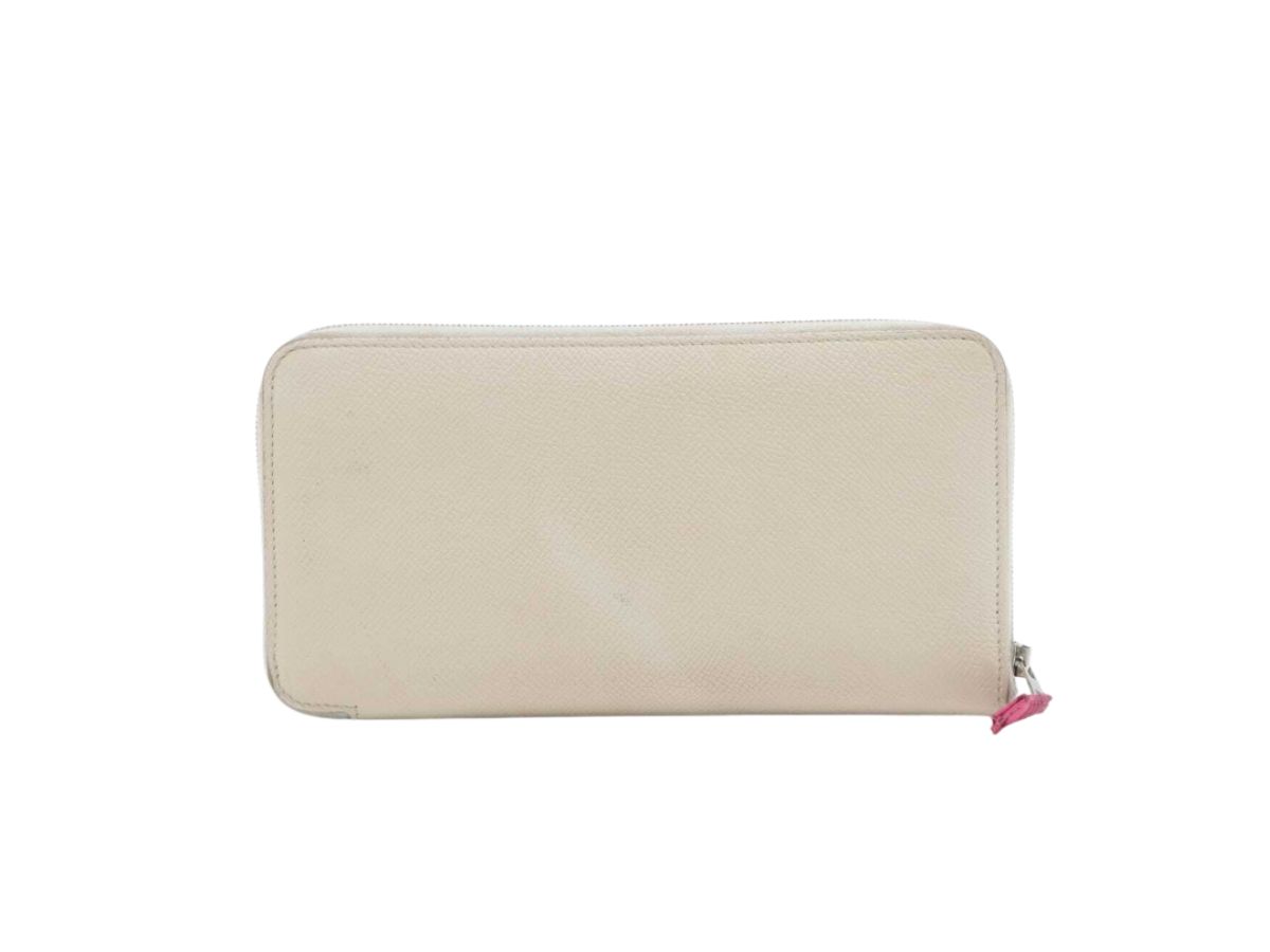 Azap Long Silk In Round Zipper Wallet Vaux Epson White