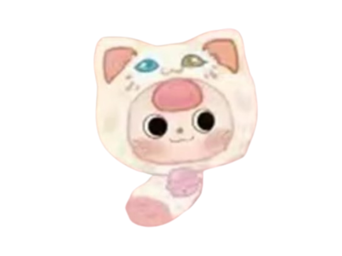 (เช็คการ์ด) Baby Three Little White Cat (Baby Three Fortune Cat Zipper ...