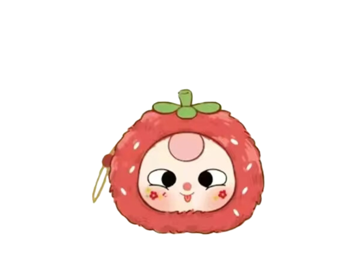 (เช็คการ์ด) Baby Three Strawberries (Fruit Series Plush Dolls V4)