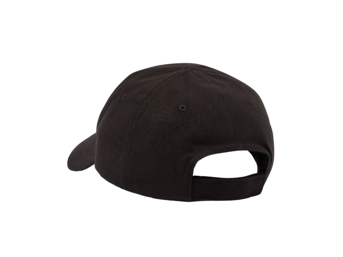Balenciaga Crew Cap In Organic Cotton Black | ของแท้
