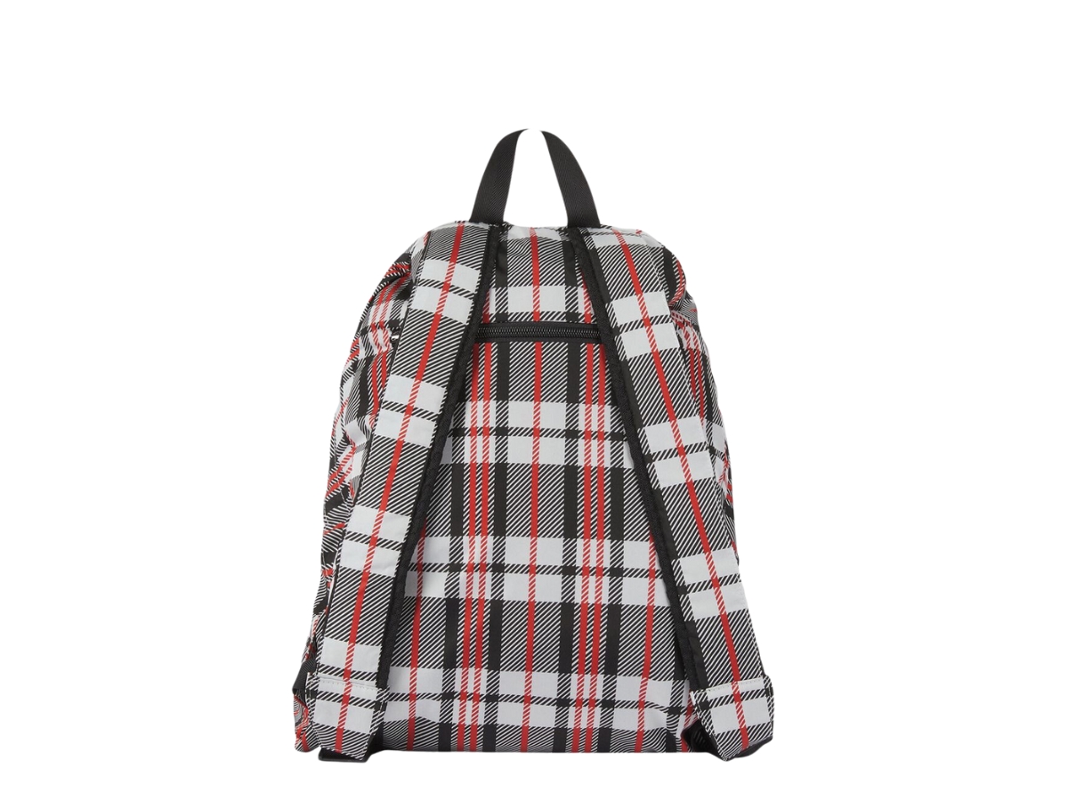 SASOM | bags Balenciaga Expandable Plaid Backpack Black Red White Check ...