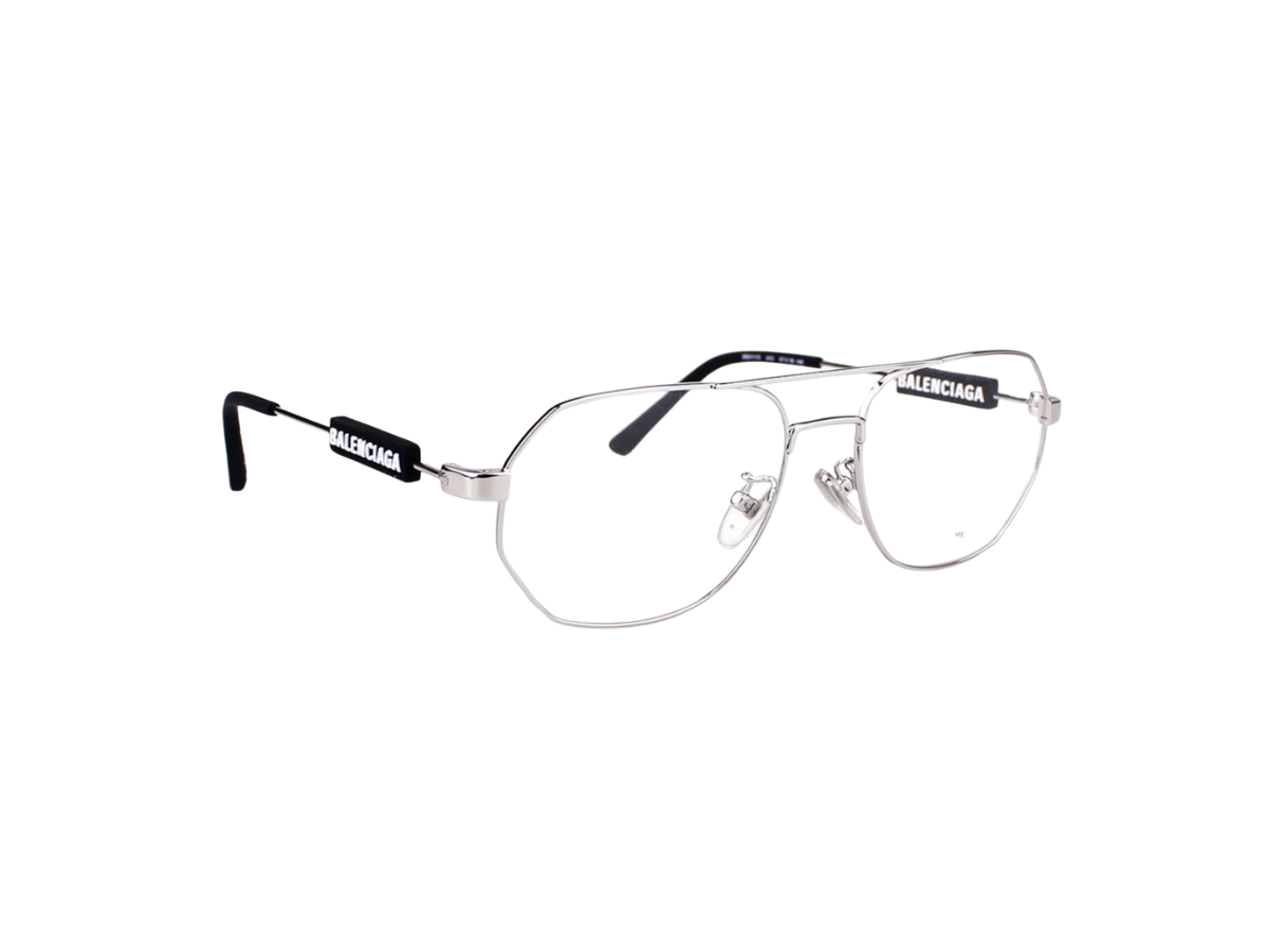 Balenciaga Sunglasses In Metal Acetate Frame With Demo Lenses