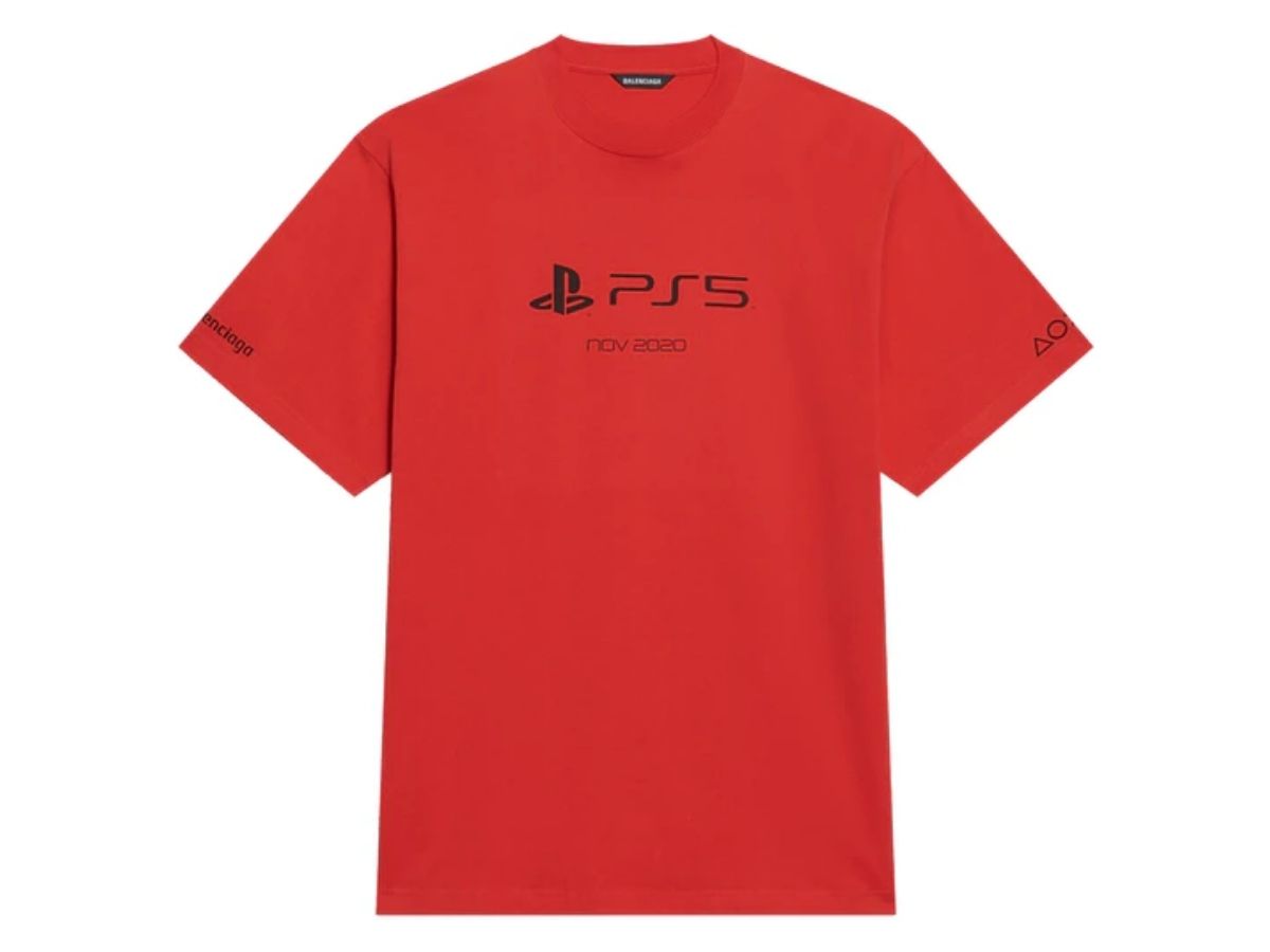 Balenciaga x PlayStation Boxy T-shirt Red | ของแท้