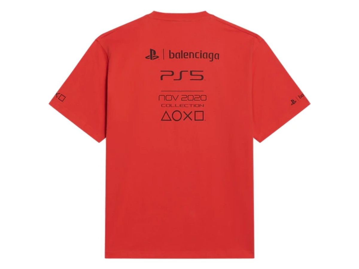 Balenciaga x PlayStation Boxy T-shirt Red | ของแท้