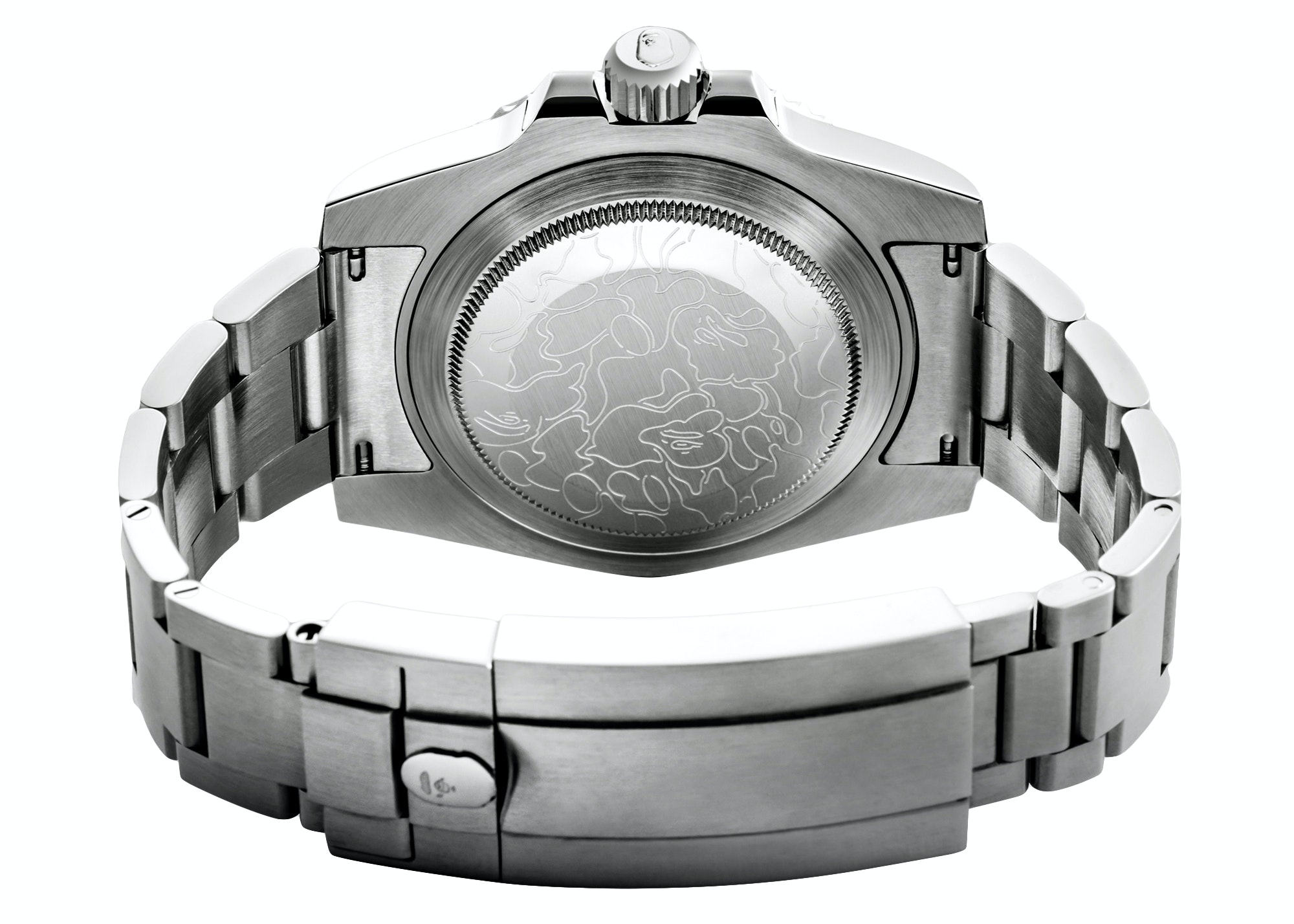 BAPE A Bathing Ape Type 1 Bapex Watch Silver/Purple | ของแท้