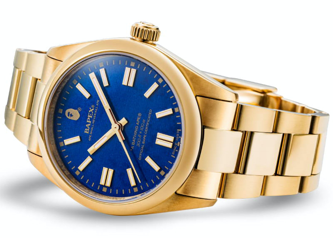 Buy BAPE ABathing Ape Type 7 Bapex Watch Gold Blue | SASOM