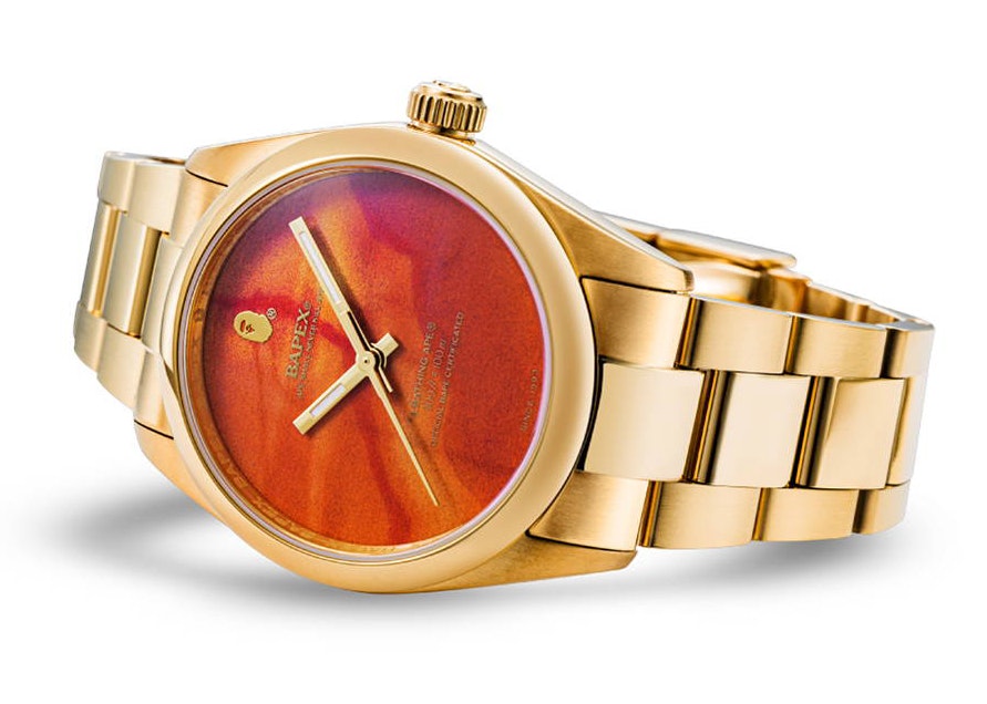 Buy BAPE Bathing Ape Type 7 Bapex Watch Gold/Orange | SASOM
