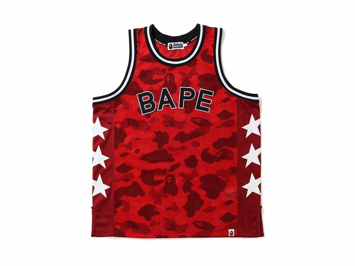 SASOM | เสื้อผ้า BAPE Color Camo Basketball Tank Top (SS20) Red เช็ค ...