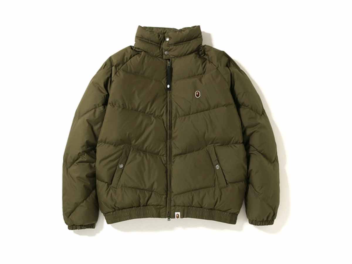 ช้อป BAPE Down Jacket Oliveของแท้ที่ SASOM