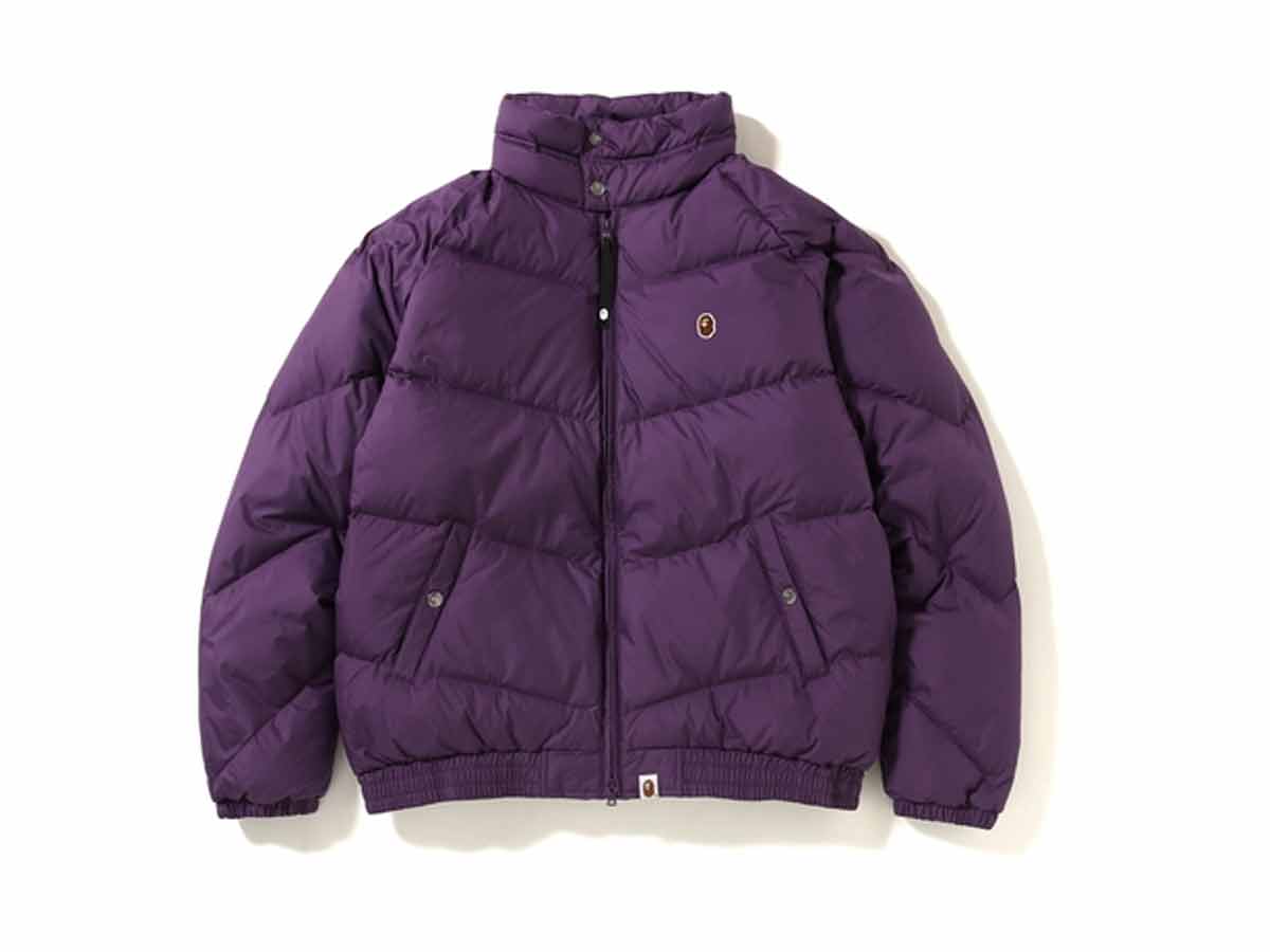BAPE Down Jacket Purple Shop Authentic at SASOM