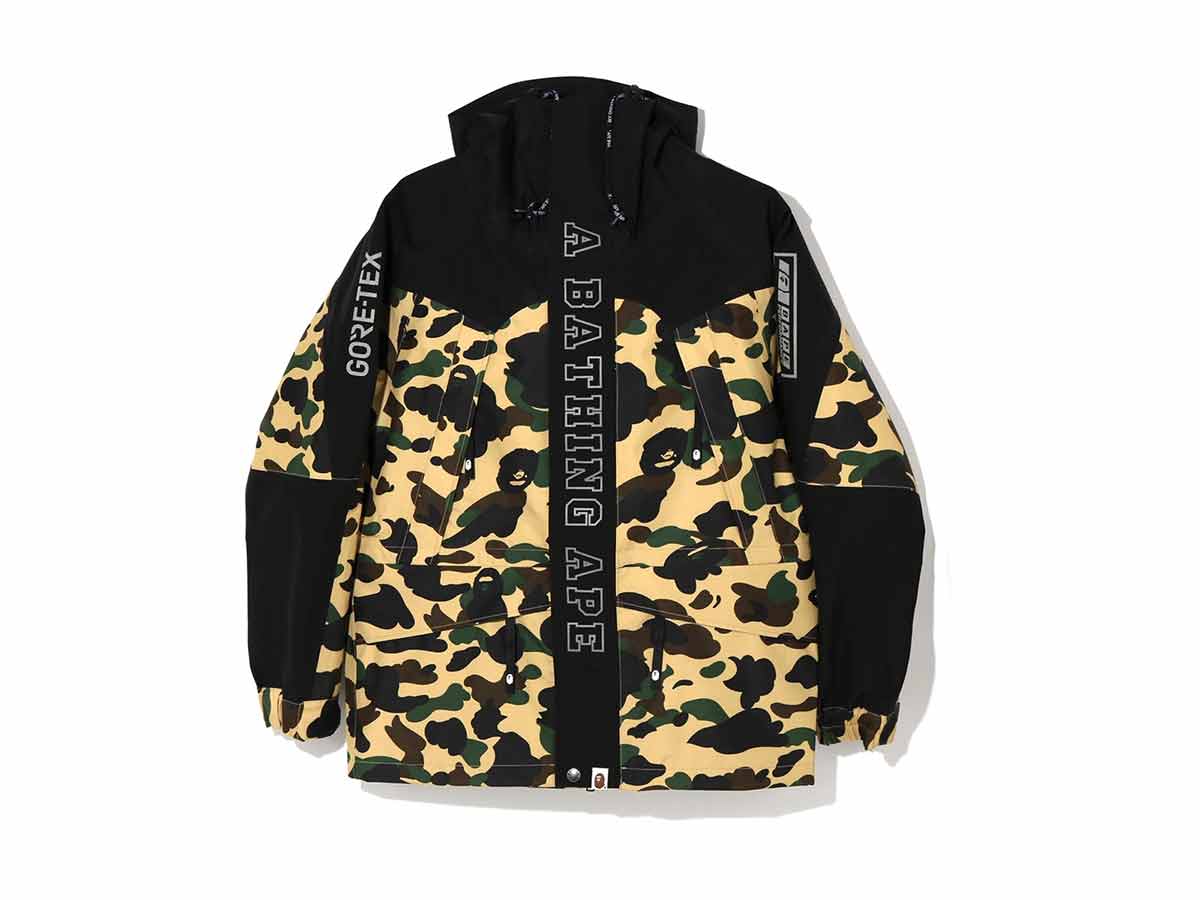BAPE Gore-Tex 1st Camo Snowboard Jacket (FW19) Yellow