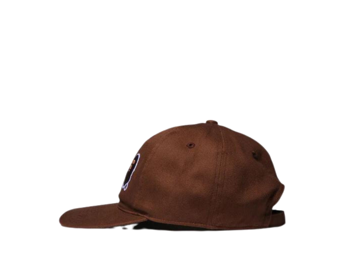 Buy Bape Multi Fonts Patch Panel Cap Brown | SASOM