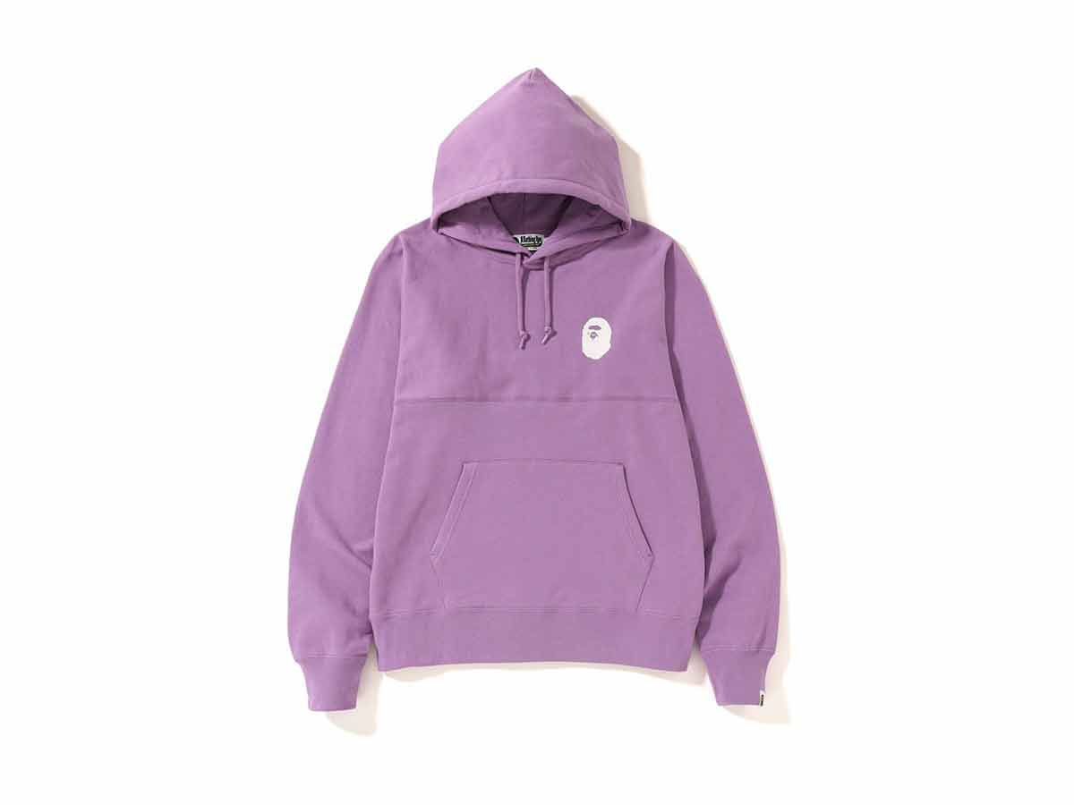 SASOM | เสื้อผ้า BAPE Pastel Color Big Logo Wide Pullover Hoodie Purple ...