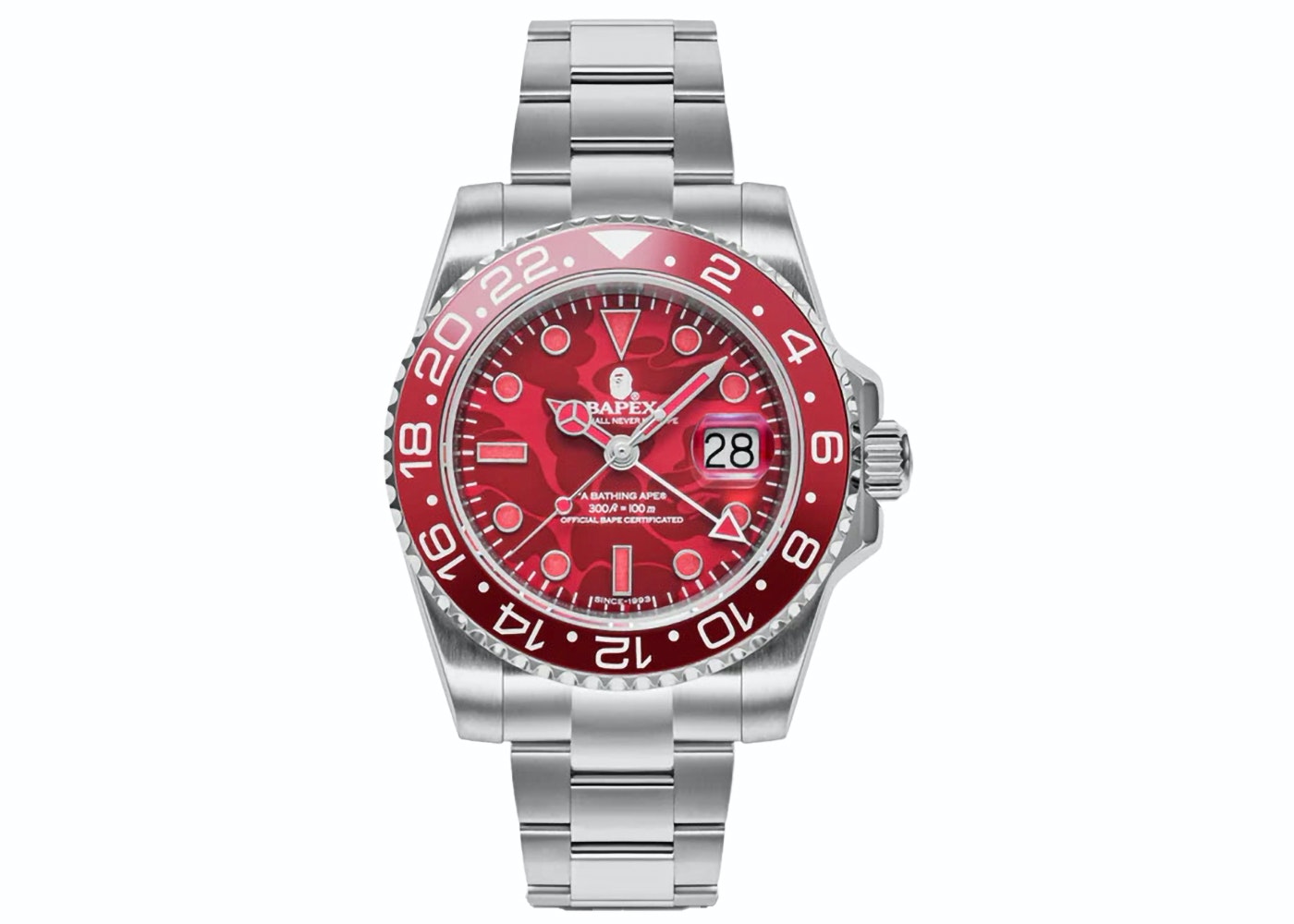 Buy BAPE Type 2 BAPEX Color Camo Watch Red | SASOM