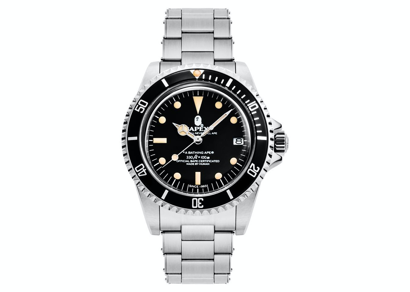 Buy BAPE Vintage Type 1 BAPEX Watch Silver | SASOM