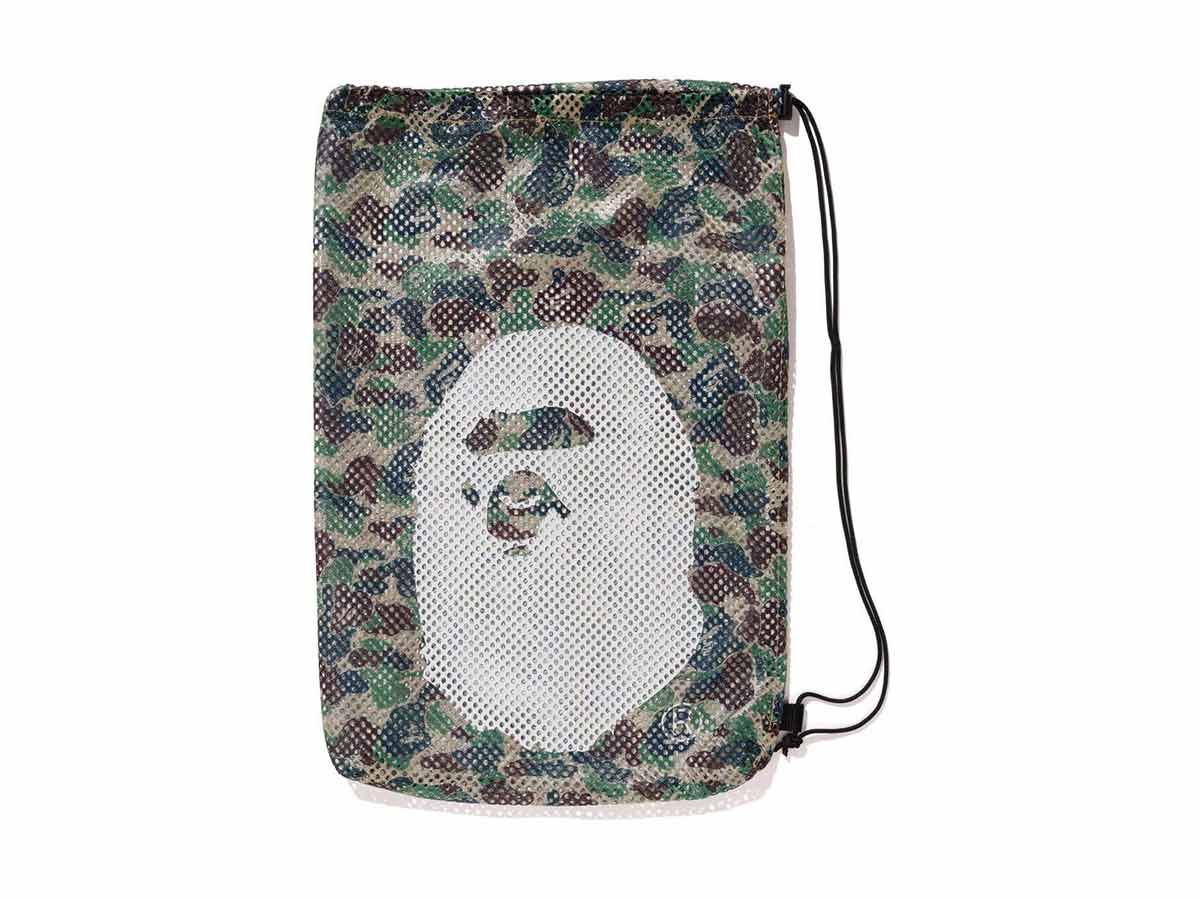 BAPE x Arena Mesh Bag Green Shop Authentic at SASOM