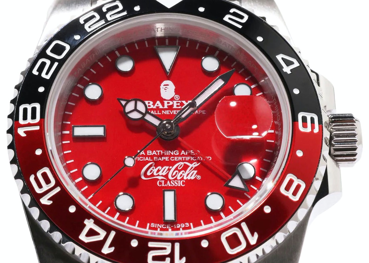 Buy BAPE x Coca-Cola Classic Type 2 BAPEX Watch Red | SASOM