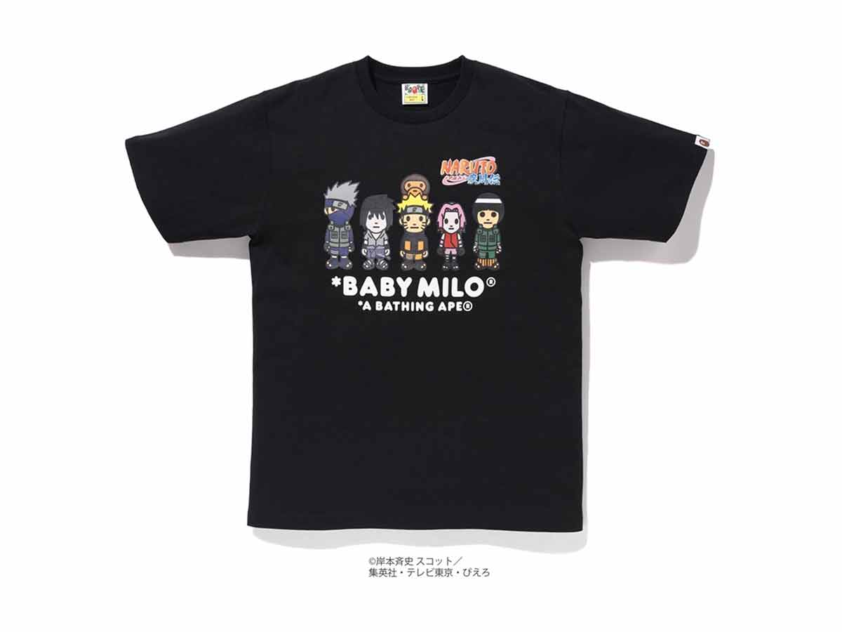BAPE x Naruto Milo #3 Tee Black Shop Authentic at SASOM