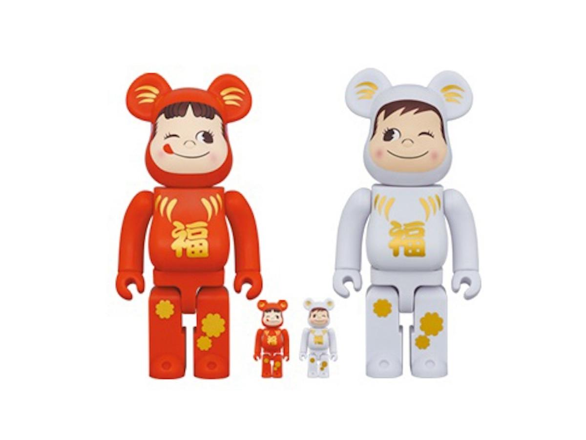 BE@RBRICK Daruma Peko-chan & Poco-chan Set Of 4 100％ & 400％