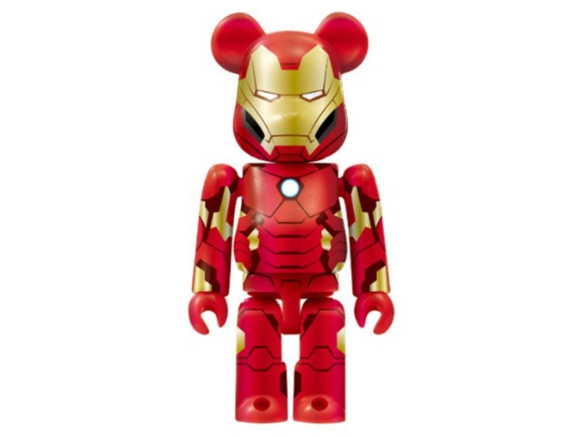 BE@RBRICK Happy Marvel Ichibankuji 2021 Ironman 100% | SASOM