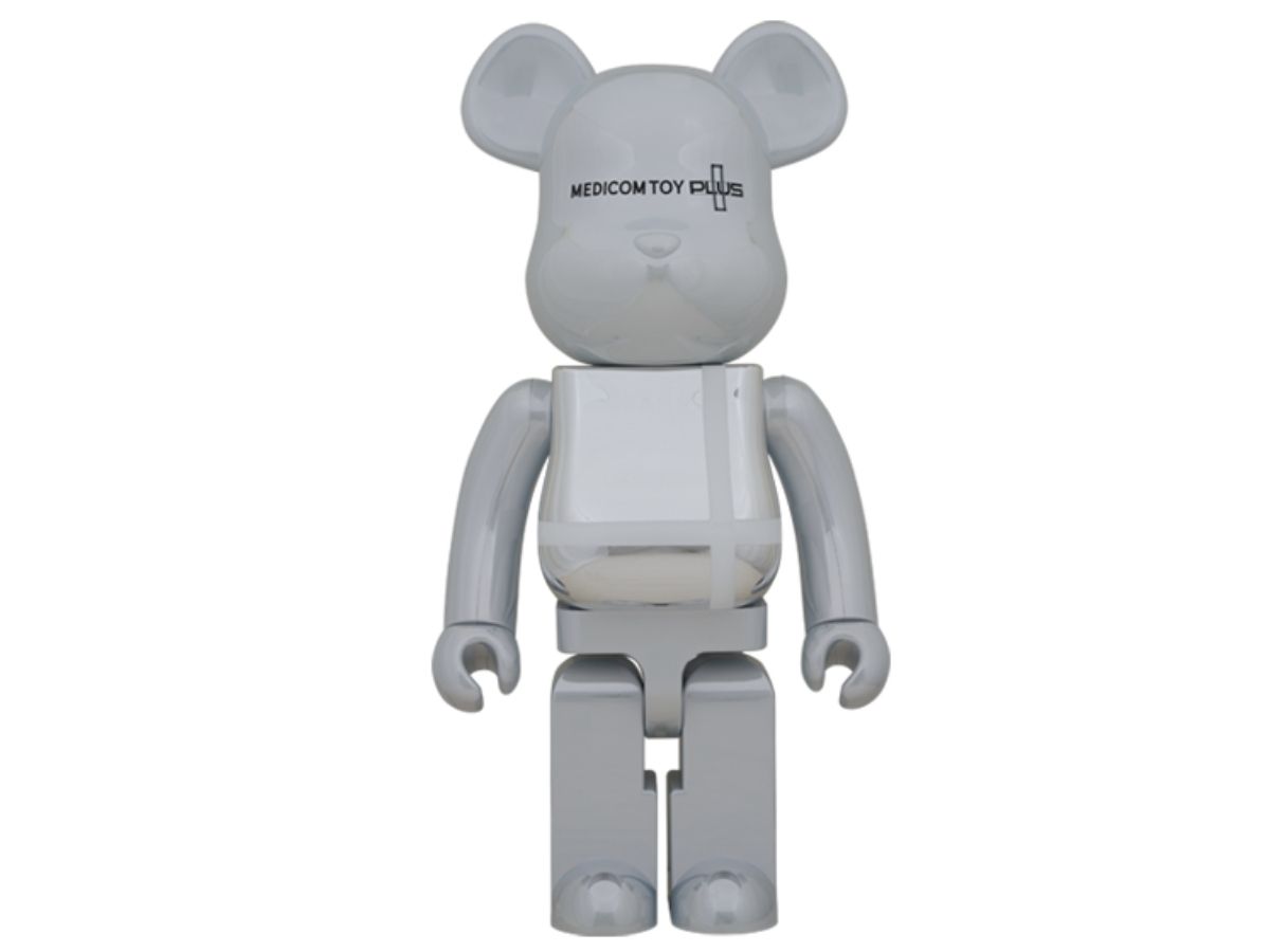 BE@RBRICK MEDICOM TOY PLUS WHITE CHROME Ver. 1000％ | SASOM