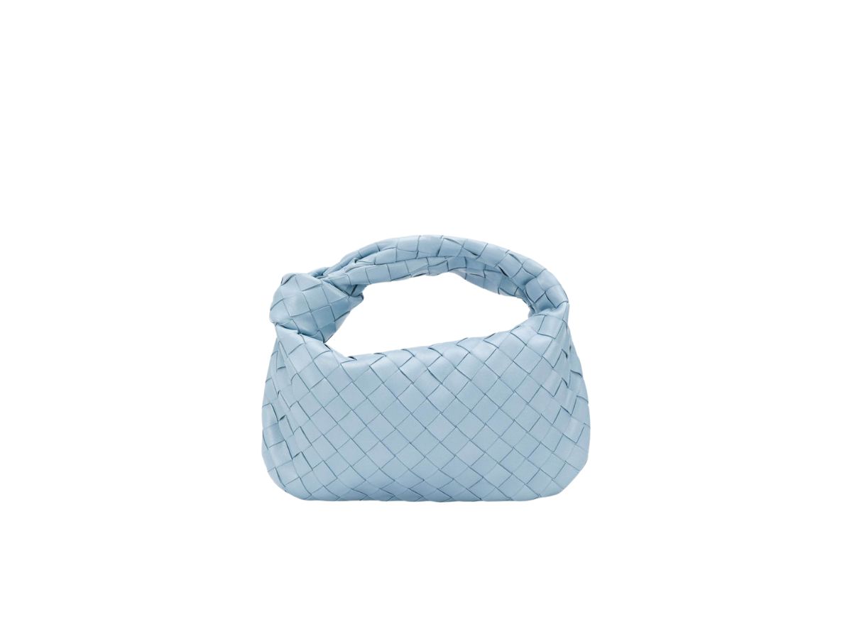 Bottega Veneta Mini Jodie In Lambskin With Silver Finish Hardware Light ...