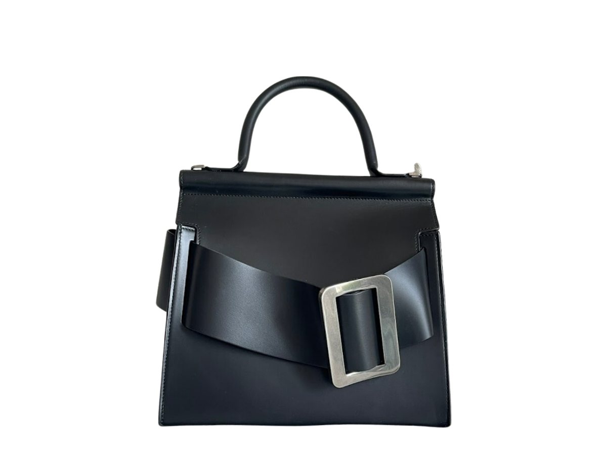 Boyy Karl 28 In Leather With Silver Hardware Black