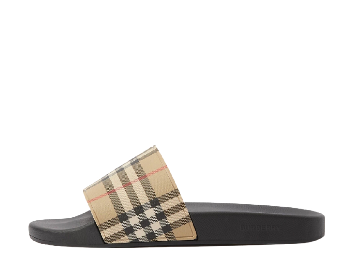 Burberry Vintage Check Print Slides Archive Beige | SASOM