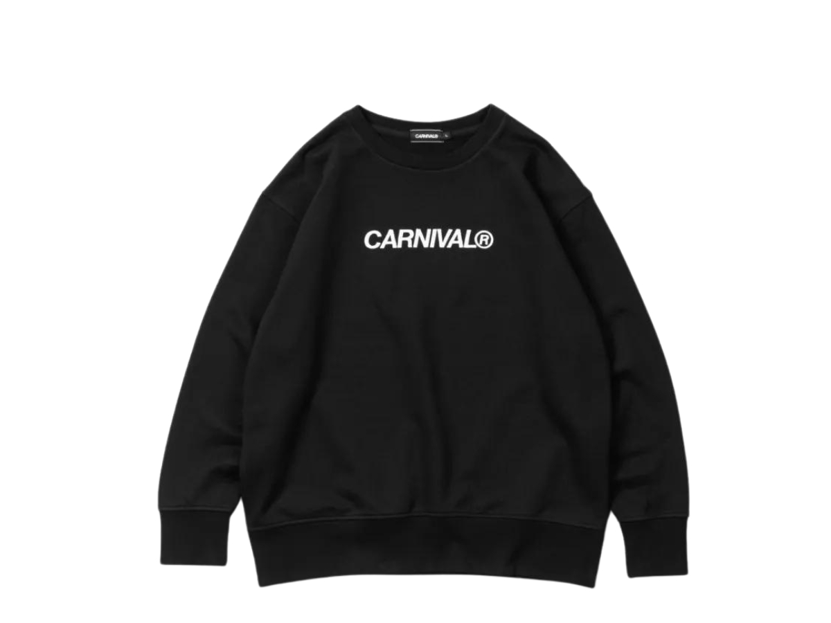 SASOM | apparel Carnival Basic College Crewneck Black Check the latest ...