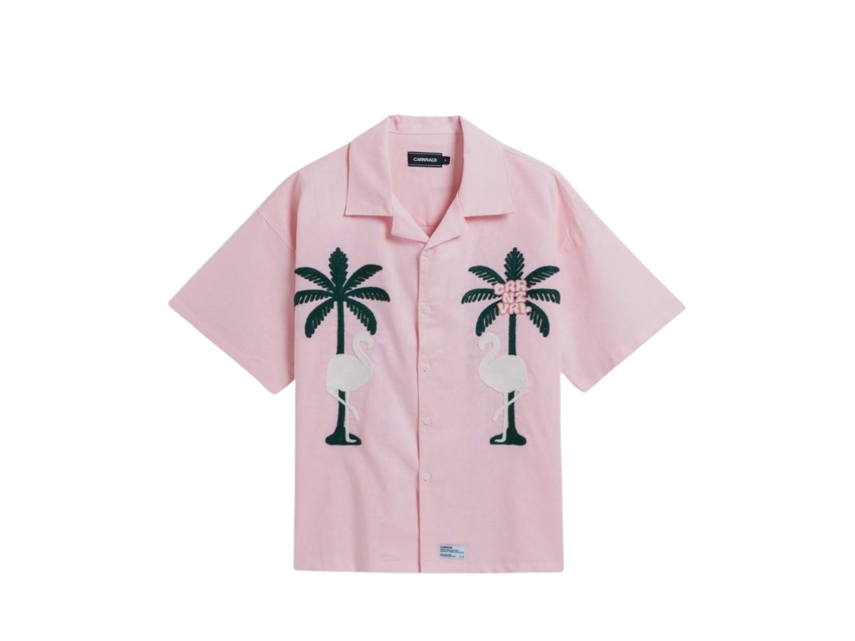 Carnival Flamingos Hawaii Shirt Pink (SS24) | ของแท้