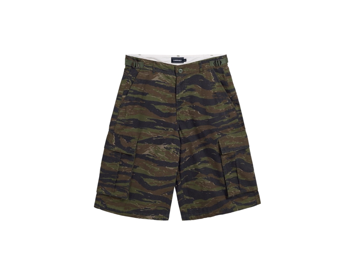 Buy Carnival Tiger Camo Shorts Green (FW24) | SASOM