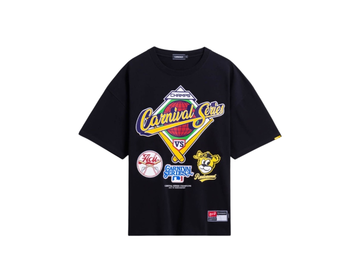 Carnival x ACU x Randomevent VTG Baseball Series OVS T-Shirt Black