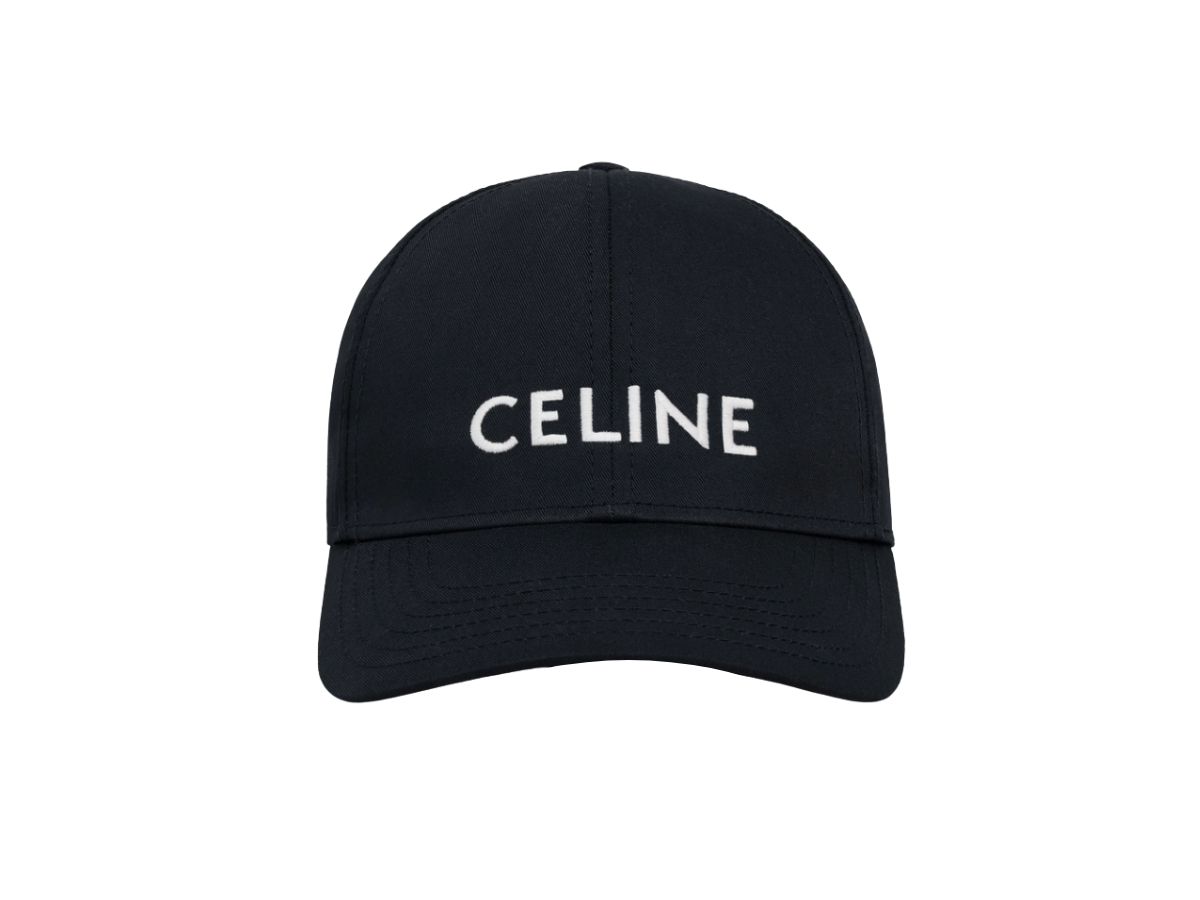 ช้อป Celine Baseball Cap In Cotton Blackของแท้ที่ SASOM