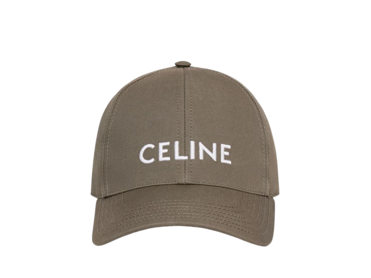 Buy Celine Baseball Cap In Cotton Kaki Militaire | SASOM